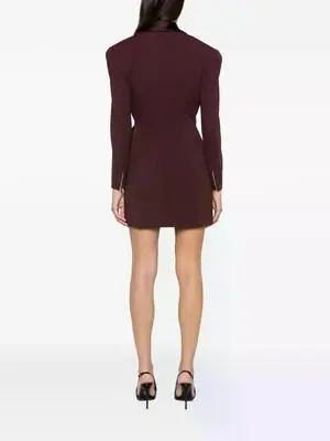 Imperial Satin-trim Wrap Mini Dress
