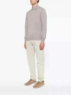 Brunello Cucinelli Long-sleeve Polo Sweater