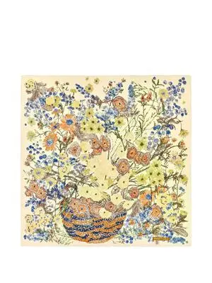 Bimba Y Lola Wild Pointilism Basket Scarf - Neutrals