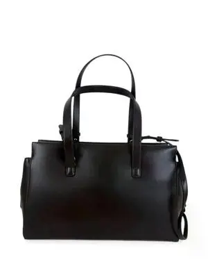 Armani Exchange Padlock-detail Logo-print Tote Bag - Brown