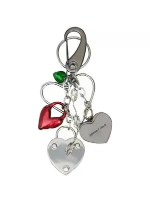 Bimba Y Lola Metal Multi-heart Key Ring - Silver
