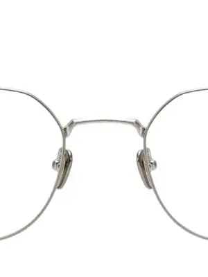 MASUNAGA Chord M Geometric-frame Glasses - Silver