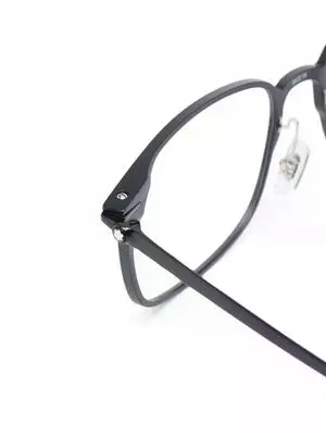 Montblanc Matte-effect Rectangle-frame Glasses