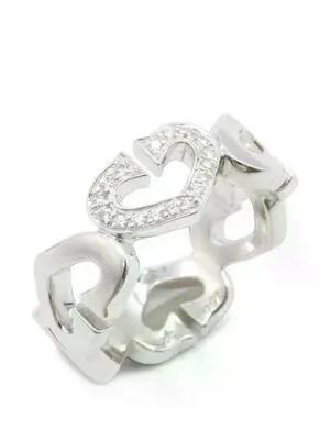 Cartier 2010s C Heart Diamond Ring