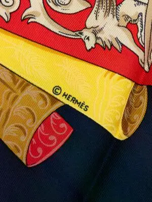 Hermès 1999-2007 L Atlantide Silk Scarf 90 Scarves