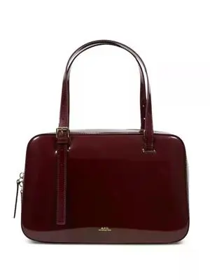 A.p.c. Virginie Logo-print Buckle-detail Backpack - Red