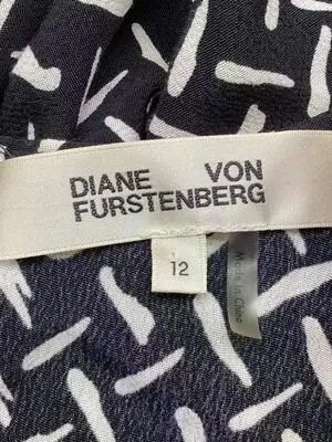 Diane Von Furstenberg Printed V-neck Dress