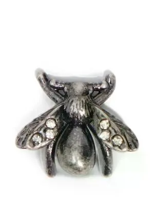 Bimba Y Lola Bee Earrings In Aged With Crystals
