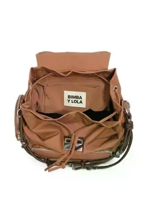 Bimba Y Lola Large Light Cotton Pocket Backpack