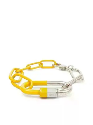 MAISON MARGIELA Carabiner Contrasting Color Bracelet - Silver