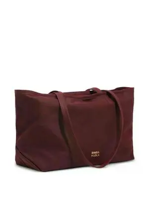 Bimba Y Lola Medium Burgundy Coated Shopper Bag - Red