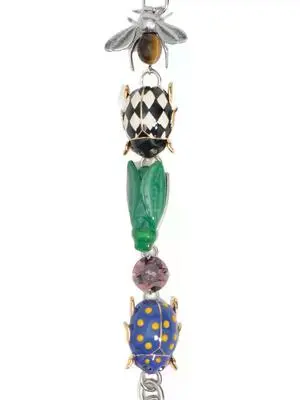 Bimba Y Lola Bracelet With Enamel Beetles And Bee