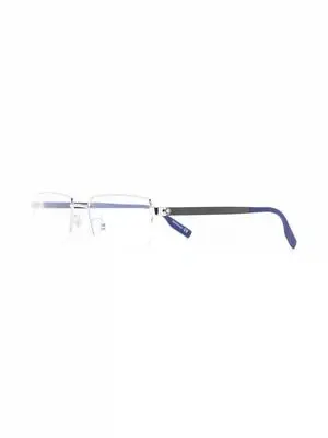 Montblanc Matte-effect Rectangle-frame Glasses