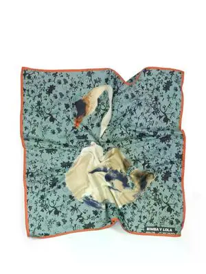 Bimba Y Lola Watercolor Swan Scarf Charm