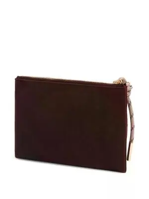 Bimba Y Lola Burgundy Coated Pocket Purse