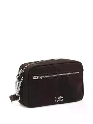 Bimba Y Lola Small Dark Coated Crossbody Bag