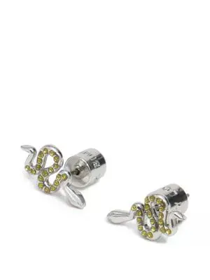 Bimba Y Lola Crystals Snake Earrings