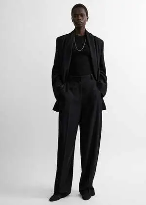 TOTEME High-waist Trousers - Black