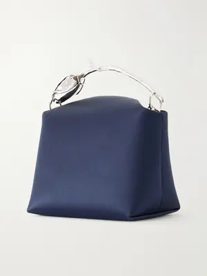 Erdem Mini Bloom Satin Top Handle Bag