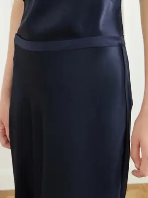 ANINE BING Bar Satin Maxi Skirt