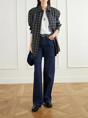 ANINE BING Hugh Jean 34' Straight-leg Jeans