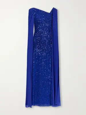 Jenny Packham Twilight Sequin-embellished Gown