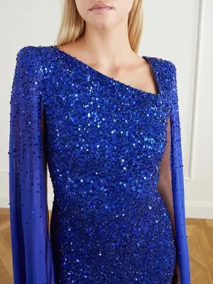 Jenny Packham Twilight Sequin-embellished Gown