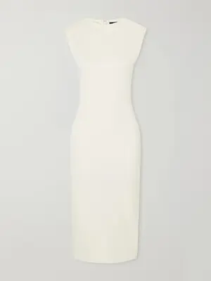 Jacquemus La Robe Alba Crepe Midi Dress