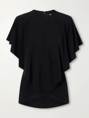Jacquemus Le Haut Pisco Draped Crepe Blouse
