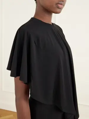 Jacquemus Le Haut Pisco Draped Crepe Blouse