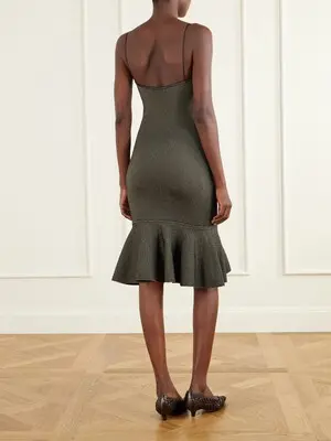 Jacquemus La Robe Maille Pina Knitted Midi Dress
