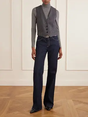 NILI LOTAN Keria Stretch-jersey Turtleneck Top