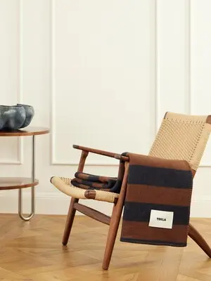 TEKLA Striped Wool Throw