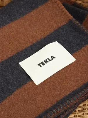 TEKLA Striped Wool Throw
