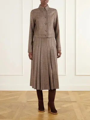 Gabriela Hearst Thereza Houndstooth Wool And Silk-blend Blazer