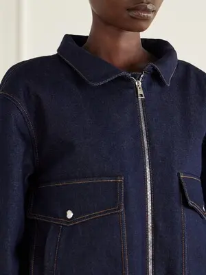 Givenchy Denim Shearling-trimmed Blouson Jacket