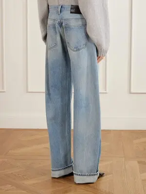 Khaite Karo Mid-waist Wide-leg Jeans