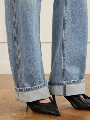 Khaite Karo Mid-waist Wide-leg Jeans