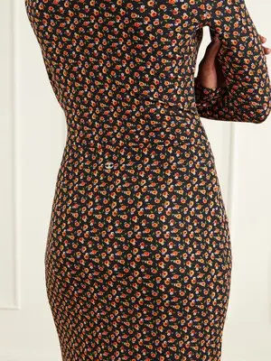 Rabanne Floral-jacquard Crepe Maxi Skirt