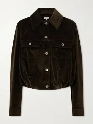 Loewe Balloon Cotton-corduroy Jacket - Brown