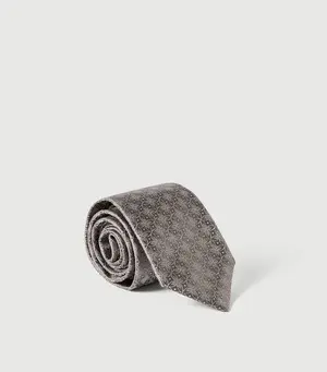 Brunello Cucinelli Silk Geometric Jacquard Tie