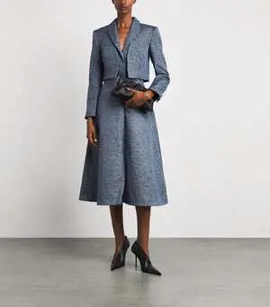 Safiyaa Collarless Cropped Blazer