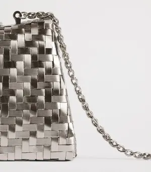 Rodo Woven Embellished Clutch Bag