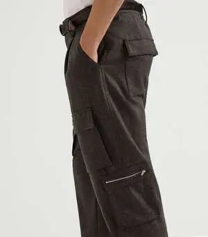 Brunello Cucinelli Virgin Wool Cargo Trousers