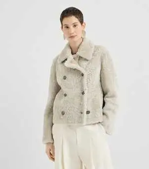 Brunello Cucinelli Shearling Double-breasted Jacket