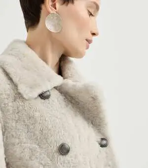 Brunello Cucinelli Shearling Double-breasted Jacket