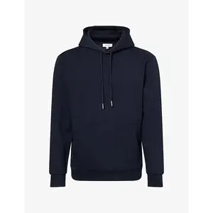 ARNE Interlock Stretch-jersey Hoodie - Navy