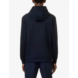 ARNE Interlock Stretch-jersey Hoodie - Navy
