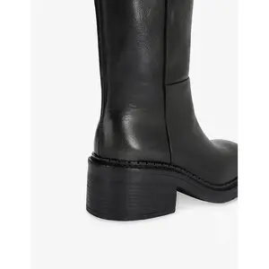 Steve Madden Davos Heeled Leather Knee-high Boots