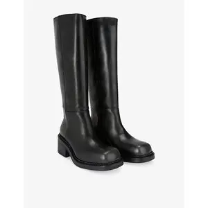 Steve Madden Davos Heeled Leather Knee-high Boots